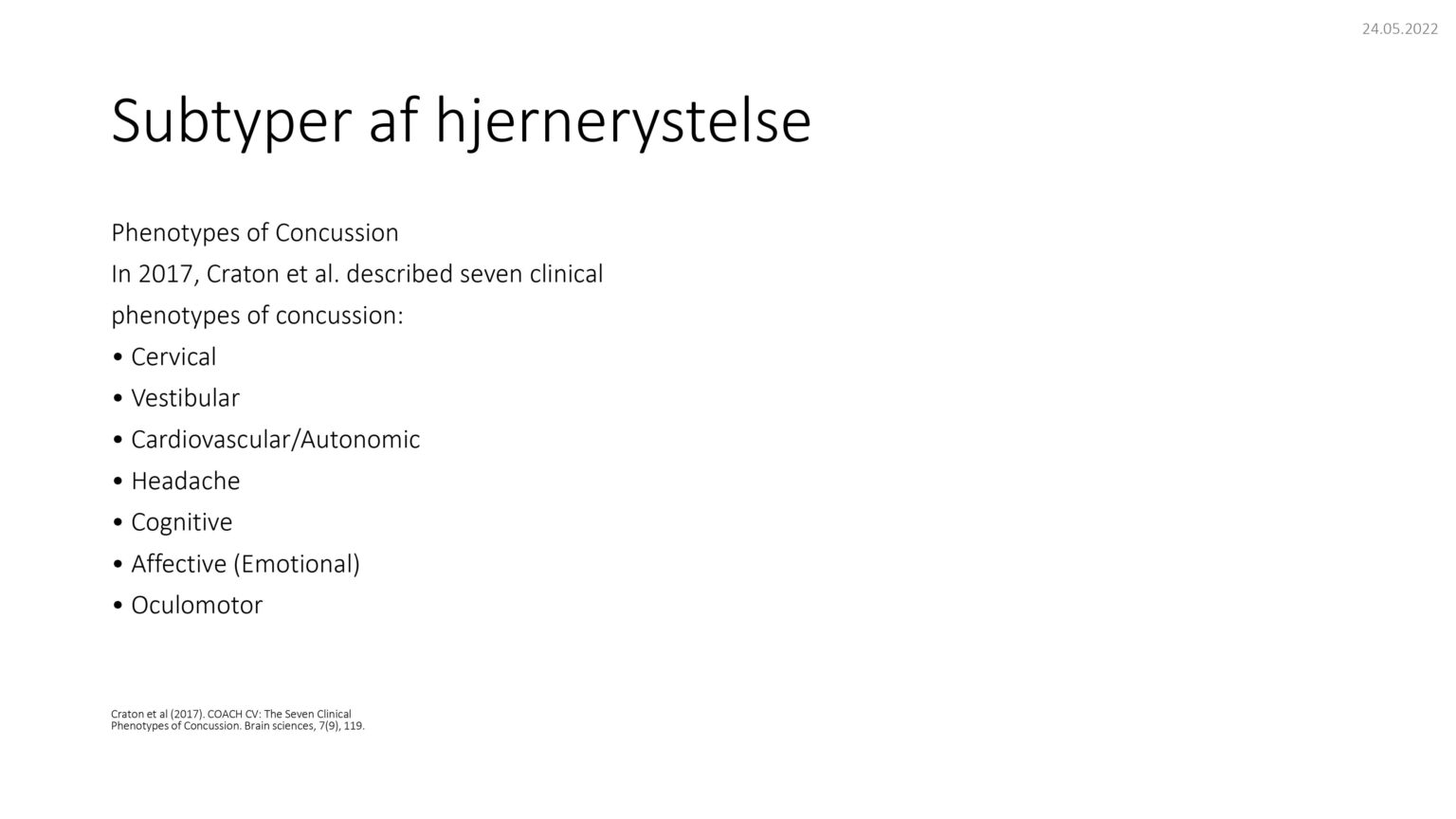 Udredning af nakkeproblematikker i forbindelse med hjernerystelse ved kiropraktor Johs N ...